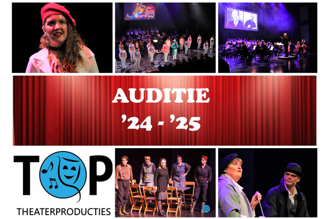 Audities voor seizoen '24-'25 bij TOP Theaterproducties - Musical Vibes